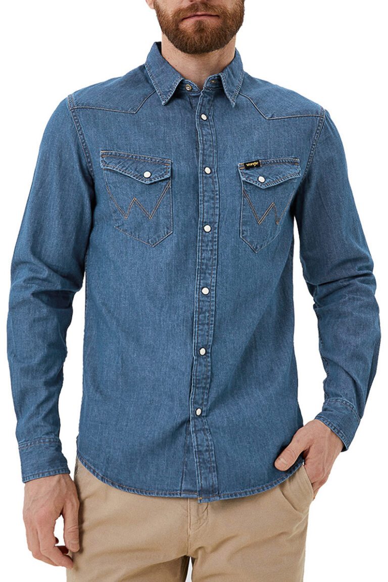 Джинсовые рубашки Levis, Wrangler, Mustang | PlanetJeans.ru