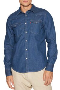 Джинсовые рубашки Levis, Wrangler, Mustang | PlanetJeans.ru